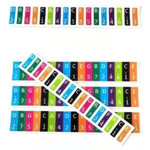 Stickers for Kalimba Keys - Rainbow - Kalimba Dream